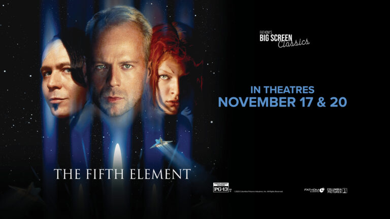 Fathom Events Presents “The Fifth Element,” Returning to Theatres Nationwide on November 17 & 20 ...
