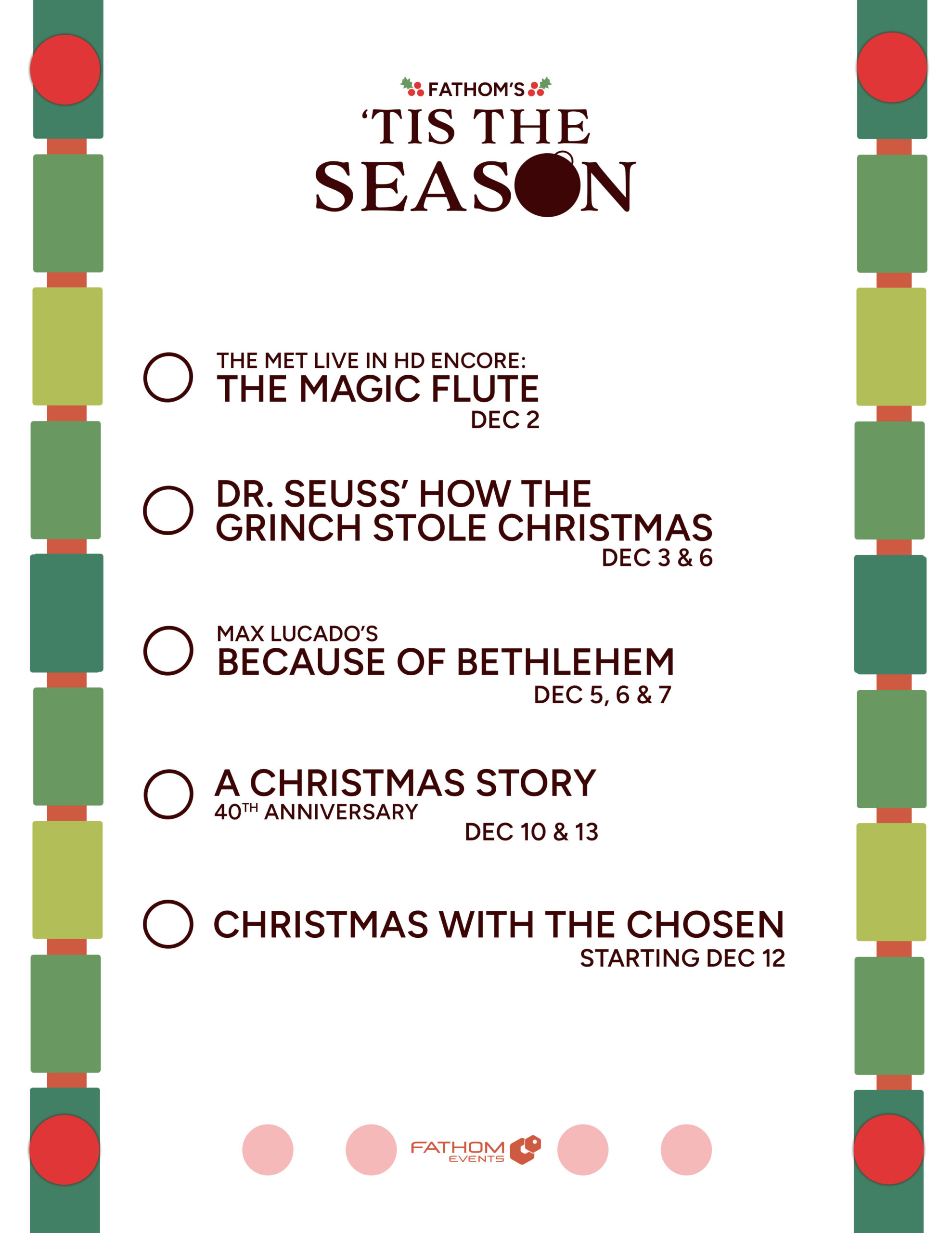 'Tis The Season: Fathom's Holiday Series - Fathom Entertainment